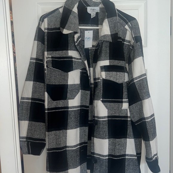 Rue21 | Jackets & Coats | Nwt Black And White Shacket | Poshmark